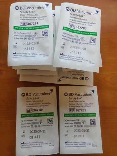 BD Vacutainer 21g Safety Butterfly Syringe Needle. India | Ubuy