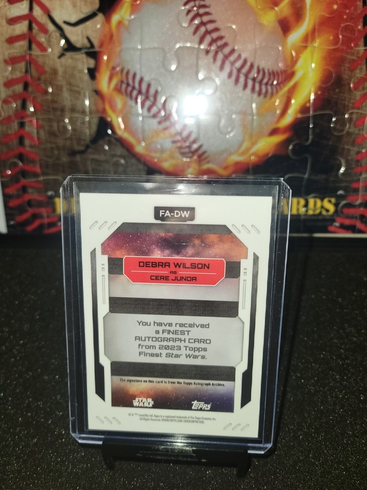 2023 Topps Finest STAR WARS DEBRA WILSON AUTOGRAPH/AUTO PURPLE ...