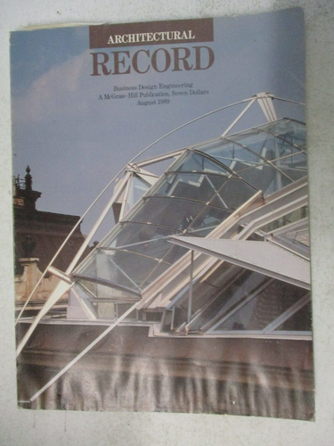 ARCHITECTURAL RECORD MAGAZINE AUGUST 1989 BUSINESS DESIGN ENGINEERING ...