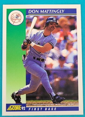 1992 Score #23 Don Mattingly New York Yankees Baseball Card E2 | eBay