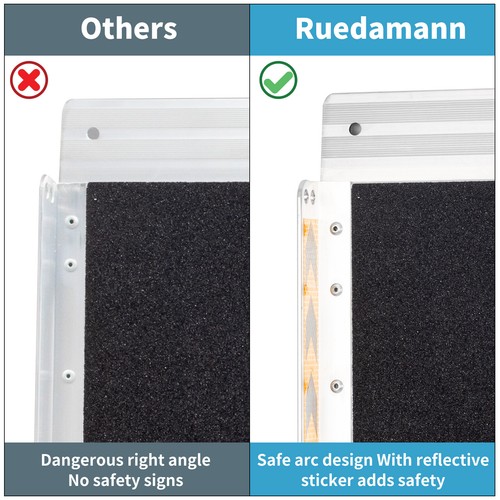 600lb Aluminum Briefcase Ramp 10' Non-Slip Mobility Scooter Wheelchair ...