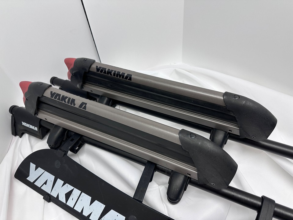 Yakima RailGrab Round Bar Roof Rack 48" set, POWDERHOUND Ski/snowboard ...