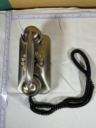 Retro Chrome Grand Wall Phone with Rotary Push Buttons | eBay