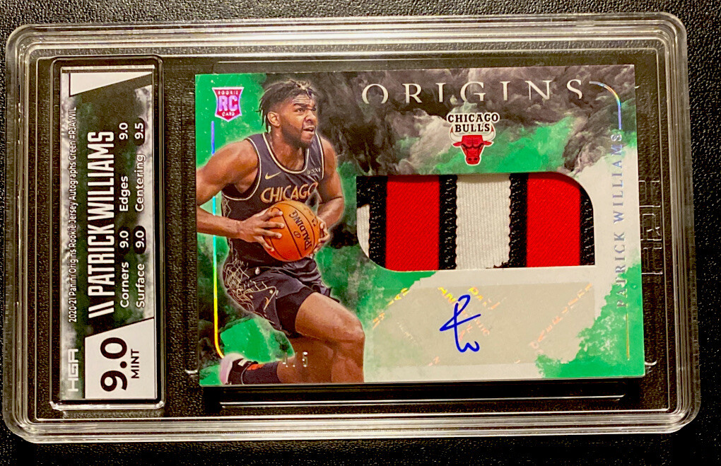 Patrick Williams 2020-21 Panini Origins RPA #4/5 HGA 9/10 Auto Patch RC ...