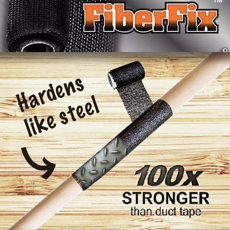2 Roll FiberFix Repair Wrap Strong Fiberglass Fix Weld Tape Waterproof ...