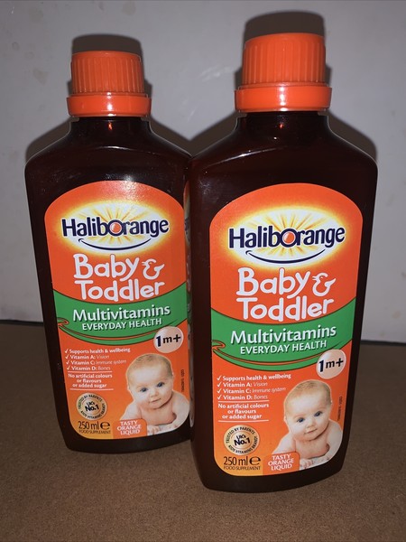 Haliborange Baby&Toddler Multivitamins 250ml Liquid X2 New Jul22 ...