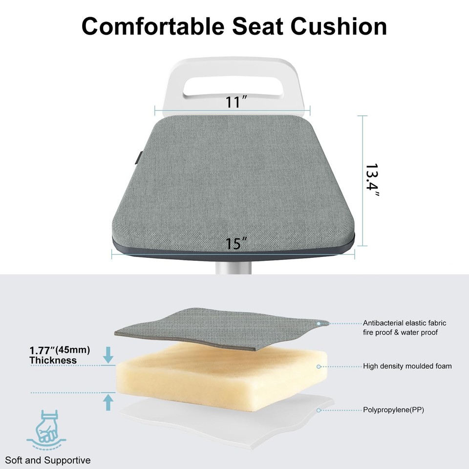 Standing Desk Chair - Ergonomic Wobble Stool for Adults - Active ...