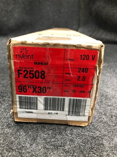 NVENT Floor Heating Mat 96" x 30", 120V, 240W, 2.0A F2508* | eBay