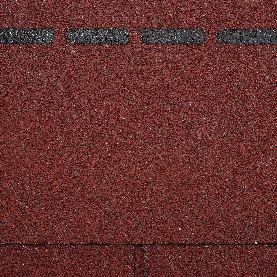 Rectangle Red Brick Effect Asphalt Roof Shingles Felt Roofing Tile Self ...