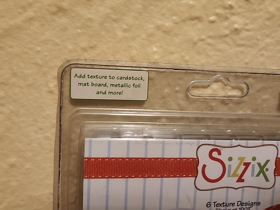 Sizzix Texturz Texture Plates Kit #3 Six Designs Big Kick & Big Shot ...