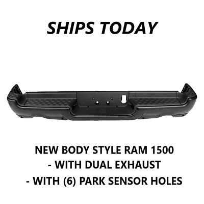NEW Complete Rear Step Bumper Assembly For 2019-2024 RAM 1500 With Dual ...