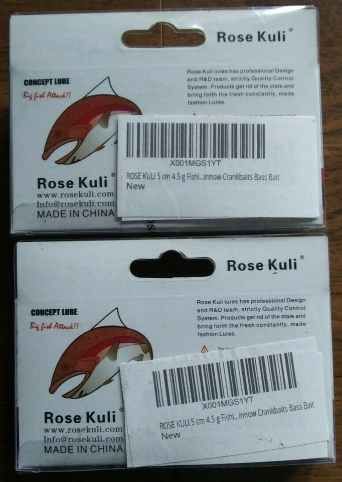 2 Rose Kuli Crankbaits Fishing Lure Bass Bait (NEW) | eBay