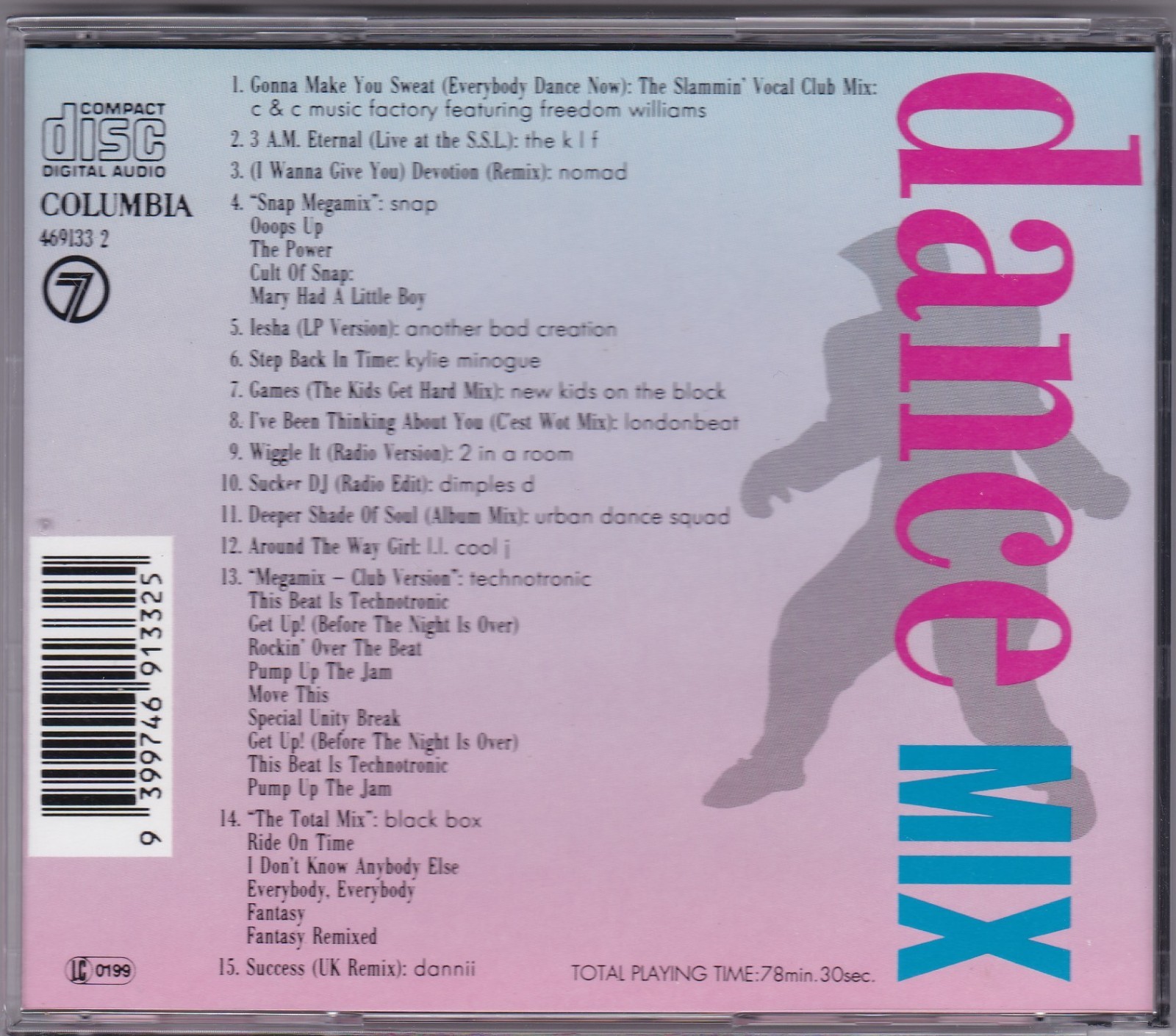 Compilation Video Smash Hits Dance Mix Various Artists CD Feat Dannii ...