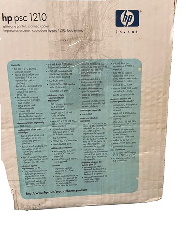 HP PSC 1210 All-In-One Inkjet Printer for sale online | eBay