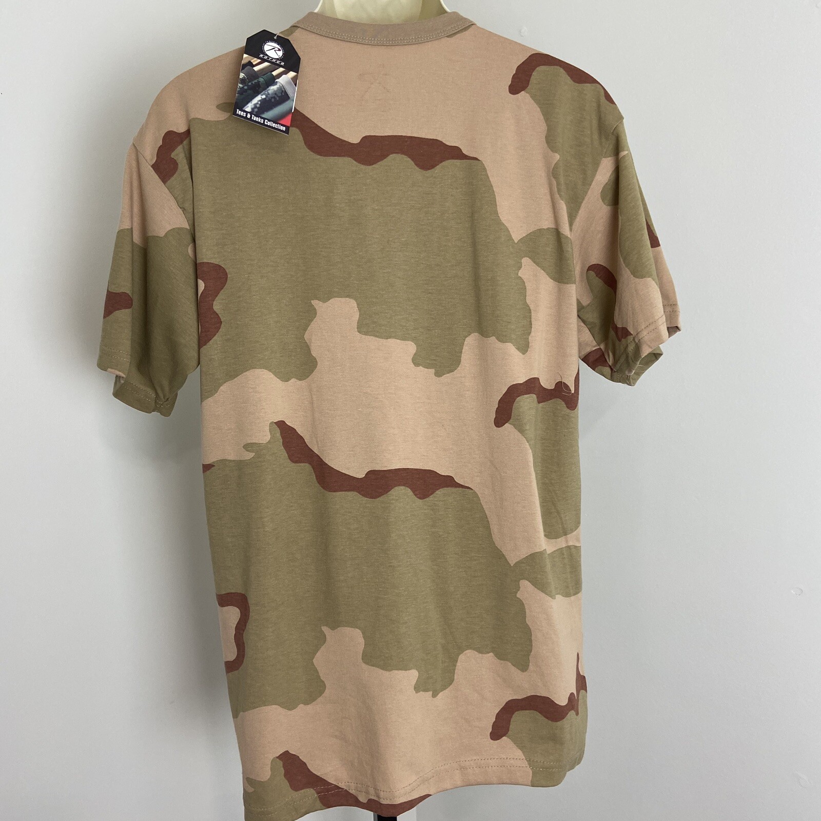 Rothco Mens Tri-Color Desert Camo Tactical Military Short Sleeve T ...