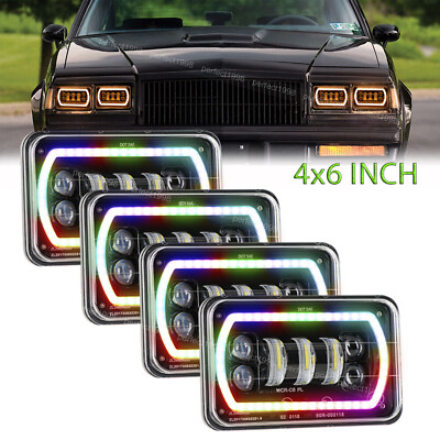 For FJ80 FZJ80 Toyota Landcruiser 60 80 Series 4X6" Inch LED Headlights ...