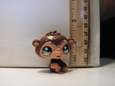 LITTLEST PET SHOP LPS BABY MONKEY CHIMPANZEE FIGURINE TOY | eBay