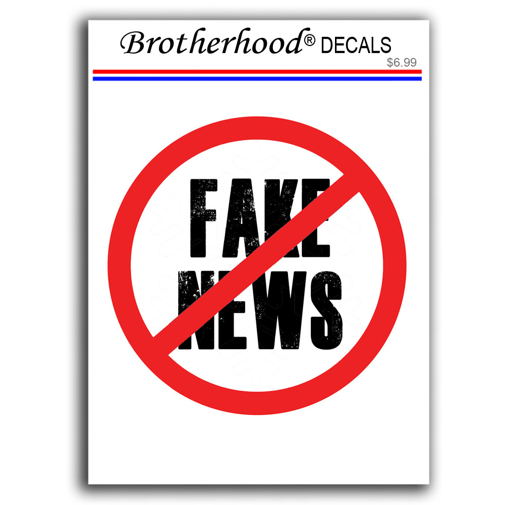 Conservative No Fake News Allowed Message Decals Stickers Pack Of Two ...