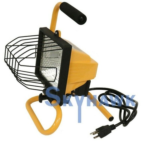 500W Heavy Duty Portable Low-Profile HALOGEN WORK LIGHT for Project and ...