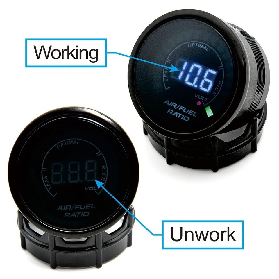 Wideband AFR Watch Meter Lambda Probe Broadband Air Fuel Ratio - New | eBay