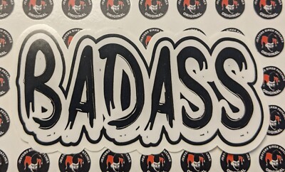 Badass Bad A$$ Black Sticker Off Road Sticker 4 x 4 Sticker Truck ...