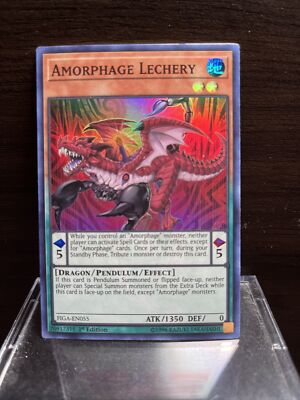 Yugioh - Amorphage Lechery (Super Rare) (1st Edition) - FIGA-EN055 (P ...