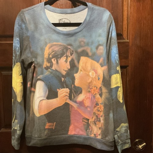 Disney Tangled Flynn Rider and Rapunzel Long Sleeve Shirt Size Large | eBay