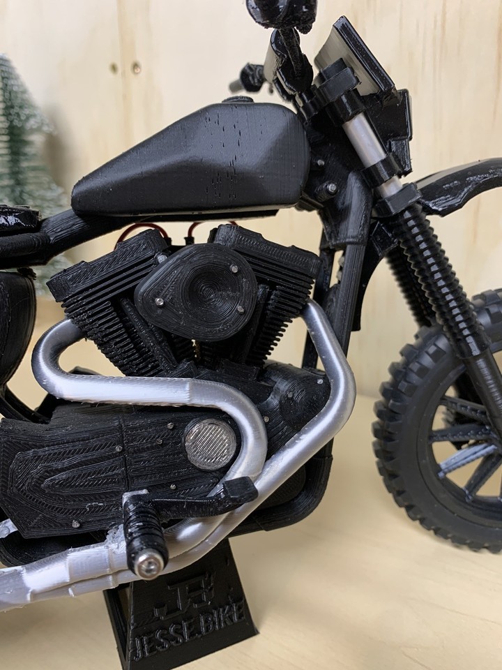 3D Printed Motorcycle Toy 1:6 scale Harley Sportster Hooligan Model/toy ...