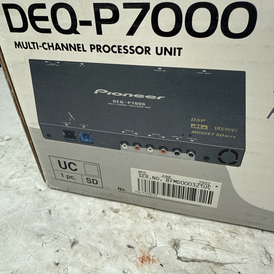 NOS Pioneer DEQ-P7000 DSP Multi-Chanel Processor Unit Mosfet 50Wx5 Old ...