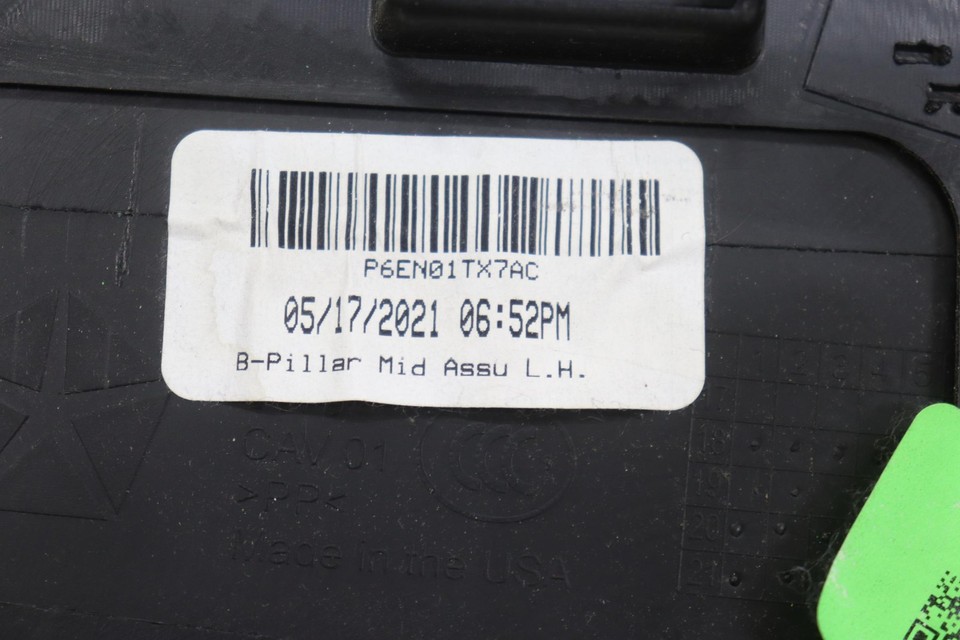2020 - 2025 JEEP GLADIATOR LEFT B PILLAR CENTER TRIM COVER PANEL OEM ...