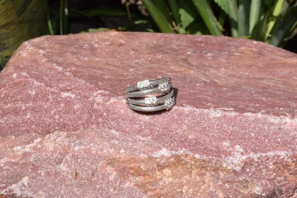 EXCLUSIVE RING MODEL !! VTG old Sterling SILVER 925 jewelry unisex ...