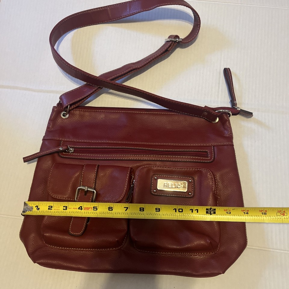 Fossil Relic Women's Deep Red Purse/Handbag | eBay