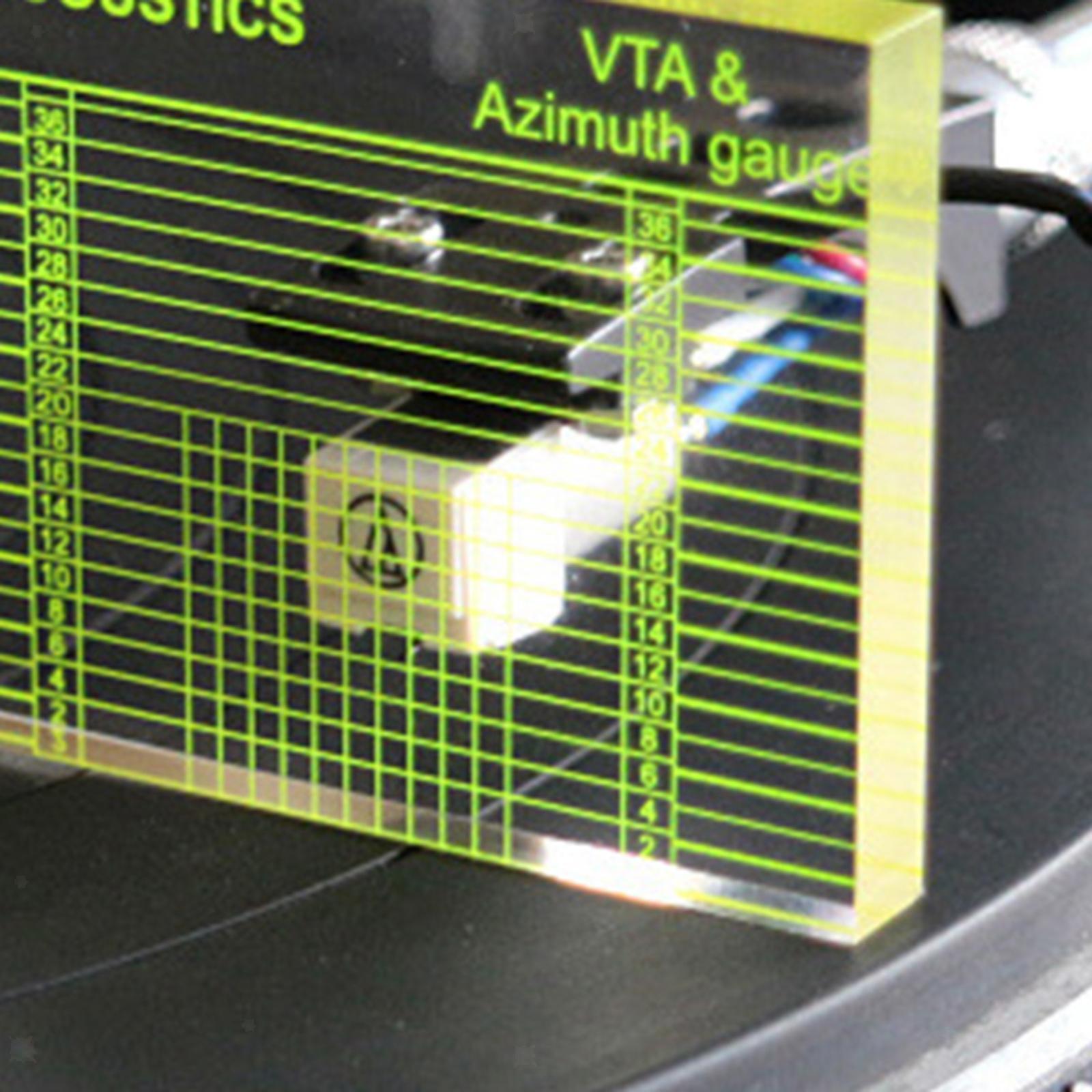 Azimuth VTA Ruler, LP Clear Acrylic, Player, Arm Cartridge, | eBay