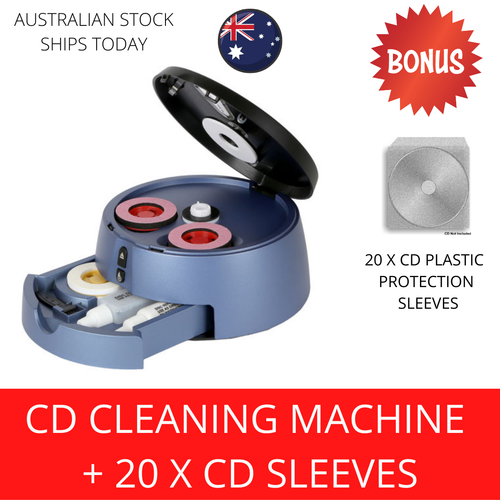 CD BLU RAY Cleaning Polish Repair Machine CD-R CD-RW DVD CDROM Cleaner ...
