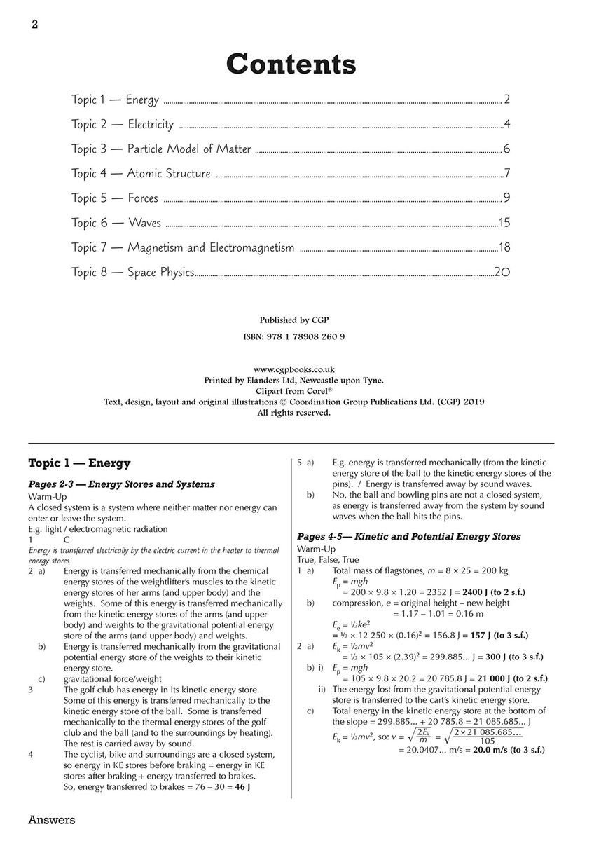Physics 20 Workbook Answers - Infoupdate.org