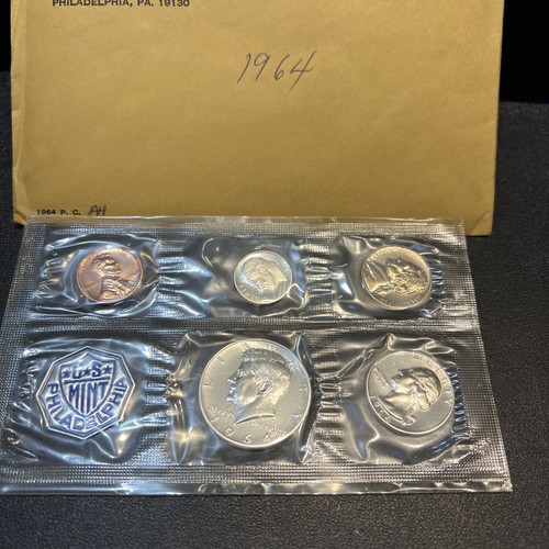 1964 Accented Hair Kennedy Silver Half Dollar Proof Set | eBay