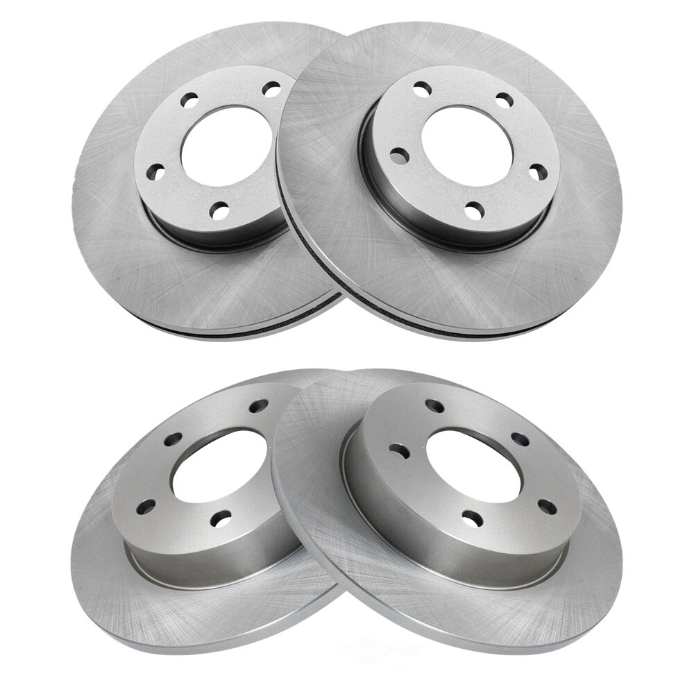 Disc Brake Rotor Set-4 Piece Brake Rotor Set TRQ BRA13683 fits 2004 ...