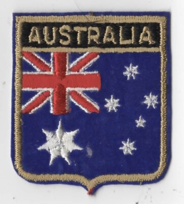 Australia Flag Patch Patch GLD Bdr. [5D-997] | eBay