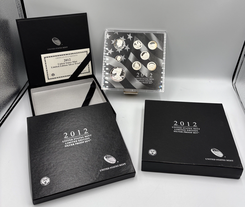 2012 United States Mint Limited Edition Silver Proof Set Toned With Box ...