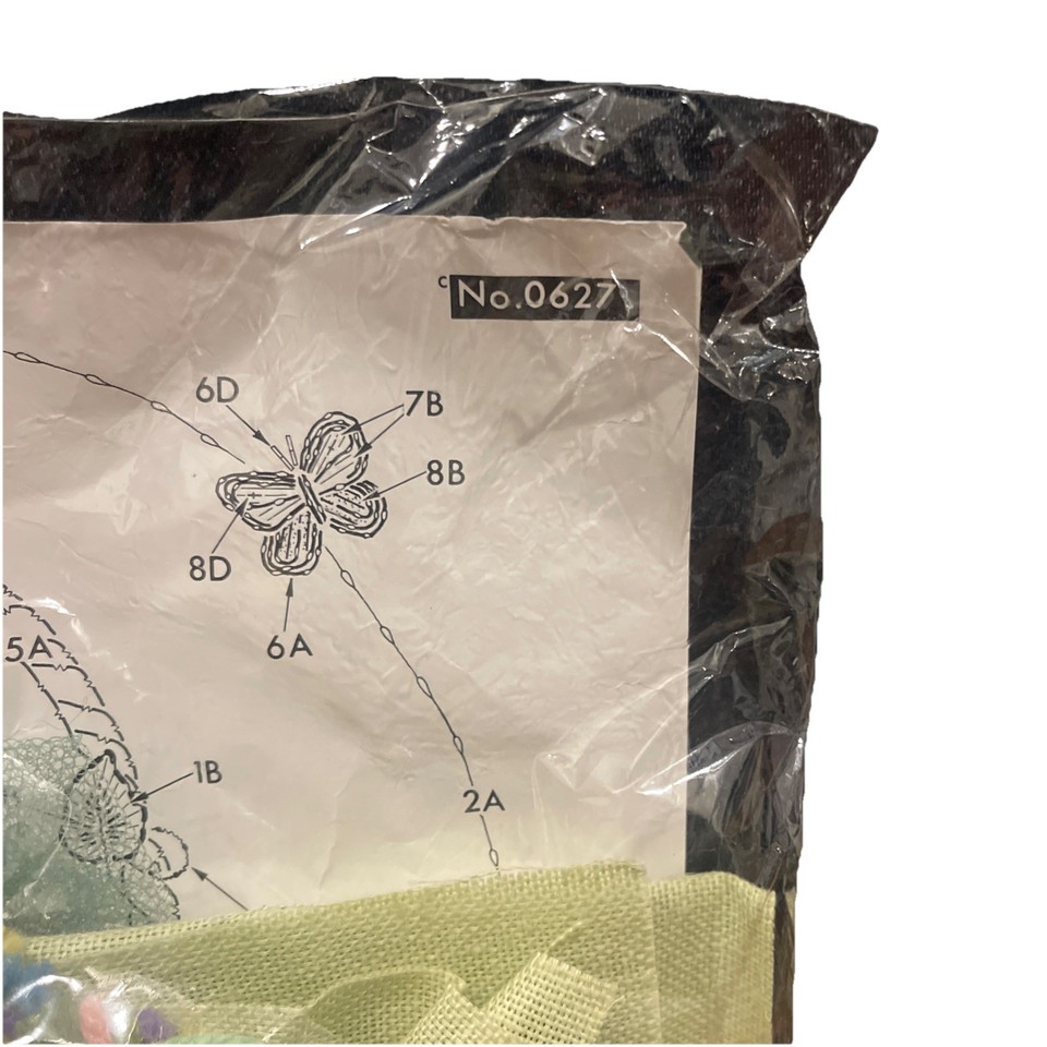 Paragon Needlecraft Crewel Embroidery Kit 0627 Basket Of Wildflowers ...