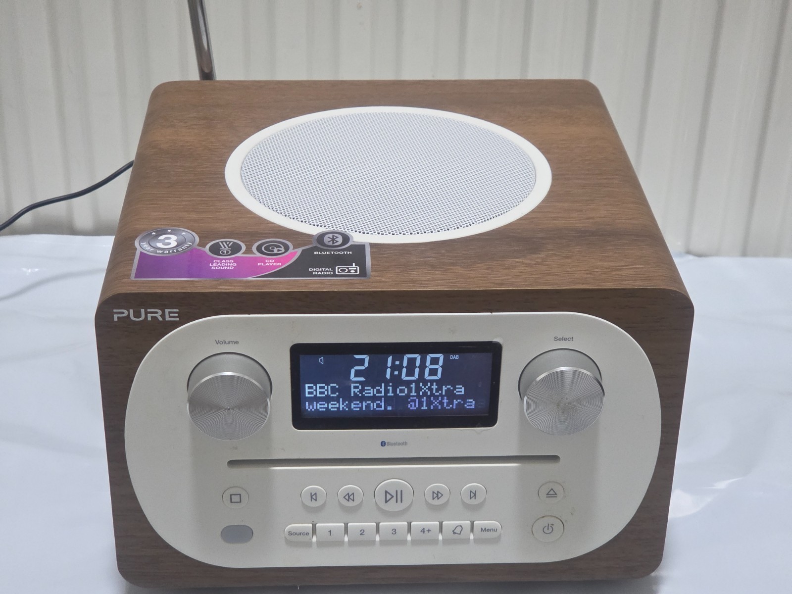 PURE Evoke C-D4 All in One Music System DAB Radio CD Player Bluetooth ...