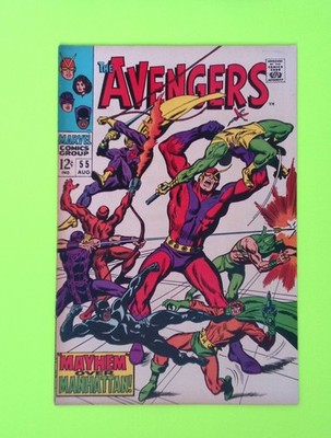 Avengers #55 Vol. 1 1968 Marvel Comics 1st App 7.0 Comic Book R49-174 ...