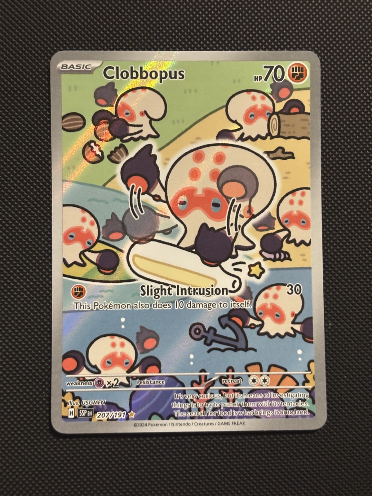 Pokémon TCG Clobbopus 207/191 Surging Sparks Illustration Rare Holo ...