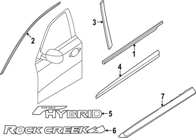 Genuine Nissan Front Rocker Molding 80877-9PB0A | eBay