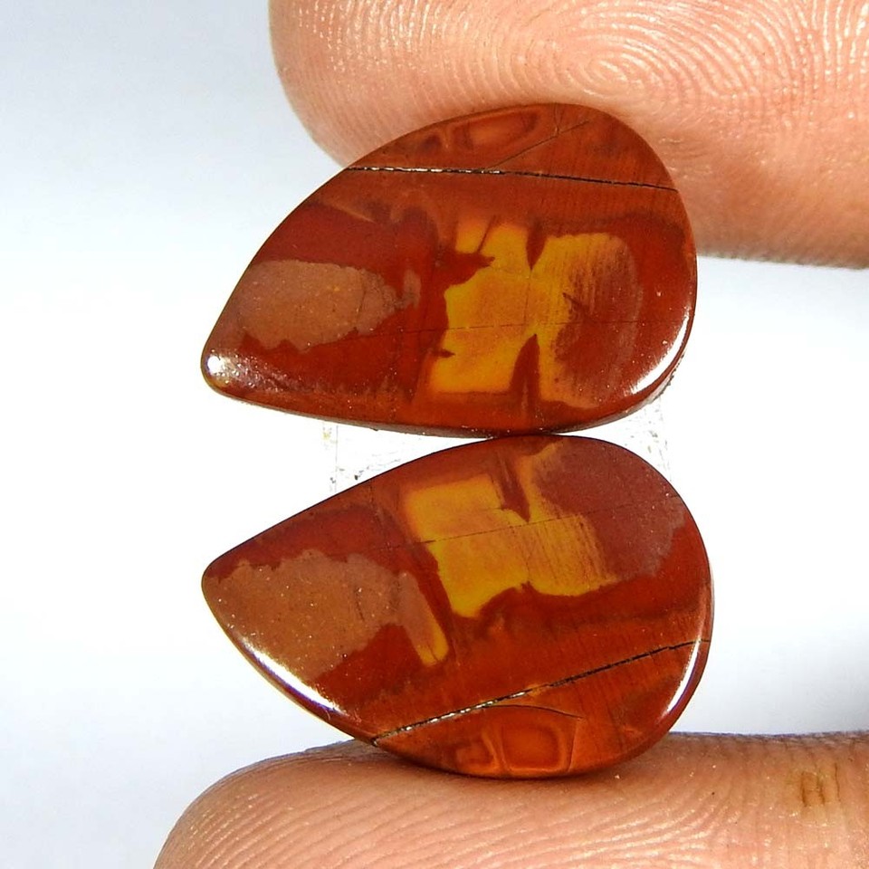 12.65Cts100%Natural Noreena Jasper Fancy Pair Cabochon Loose Gemstone ...