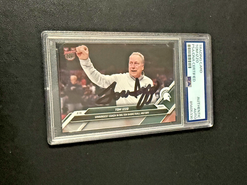 Tom Izzo 2025 Bowman NOW signed autograph basketball card MSU Spartans ...