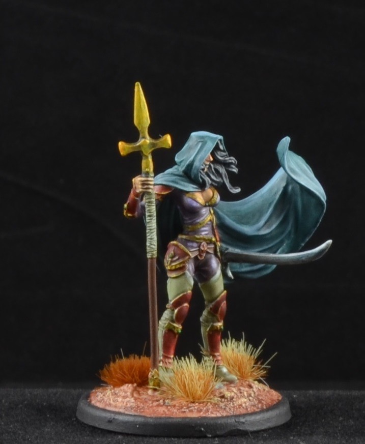 Painted Female Undead Hunter from Dark Sword Miniatures, D&D character ...