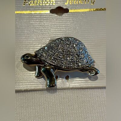 Crystal Turtle Brooch | eBay