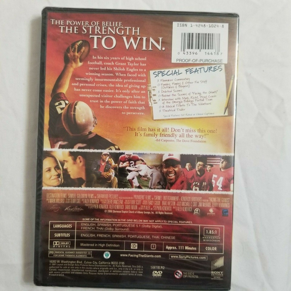 Facing The Giants DVD -New Sealed | eBay