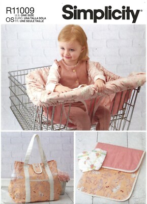 Simplicity R11009 Shopping Cart Cover, Diaper Bag, Changing Pad PATTERN ...
